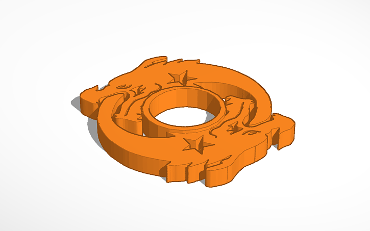 3D design Dragon Fidget Spinner 7 | Tinkercad