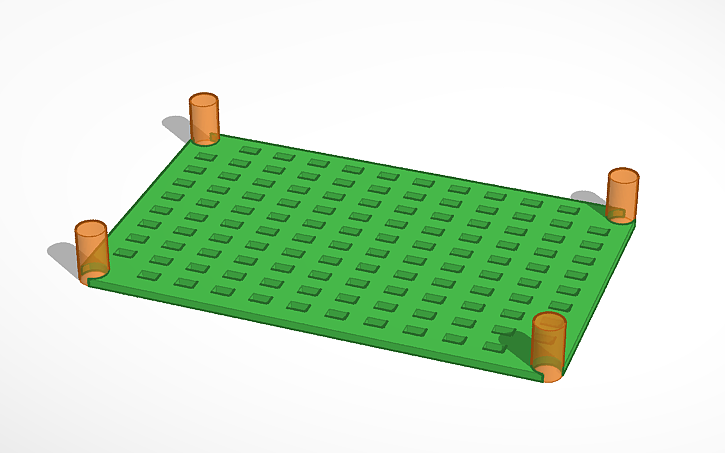 3D design rackV3Top - Tinkercad