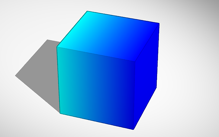 3D design Light-blue blue gradient - Tinkercad