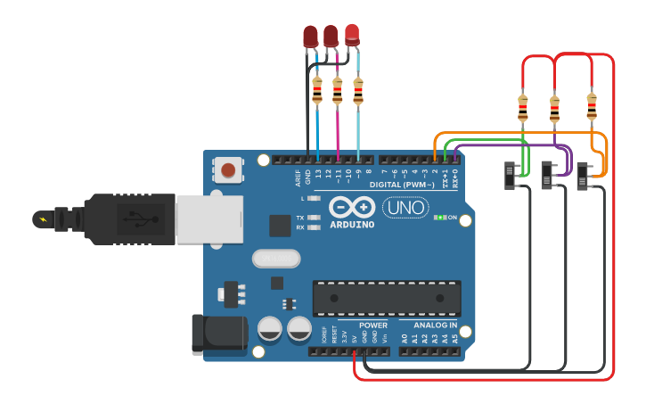 Circuit design Ex 2 LAB HARD | Tinkercad