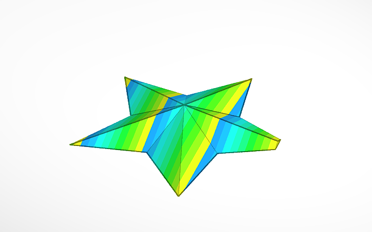 3D design Shining star - Tinkercad
