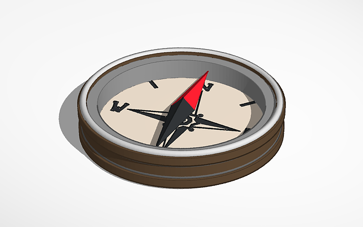 3D design Working Compass - Tinkercad