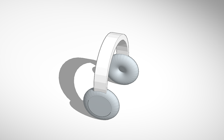 3D design Headphone - Tinkercad