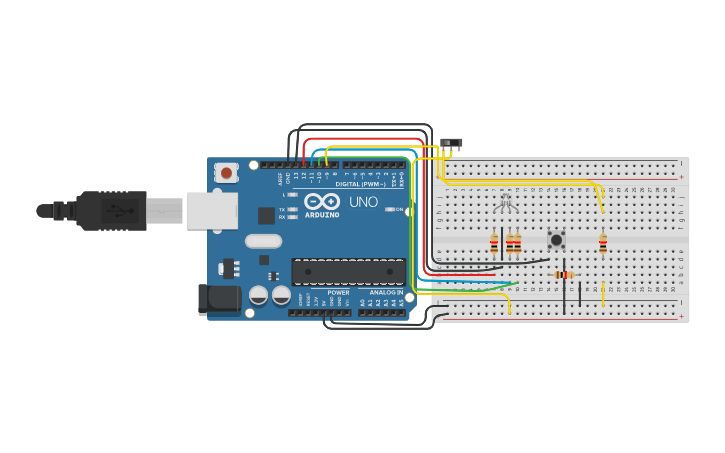 Circuit design EXAMPLE 1 - Tinkercad