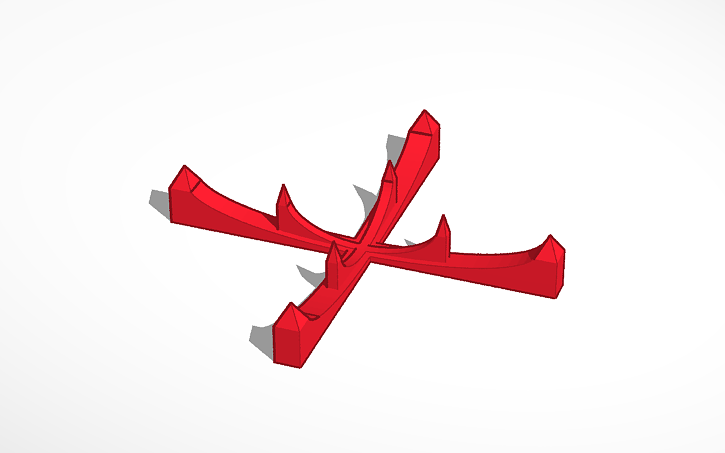 3D design Laser bed Acrylic risers | Tinkercad