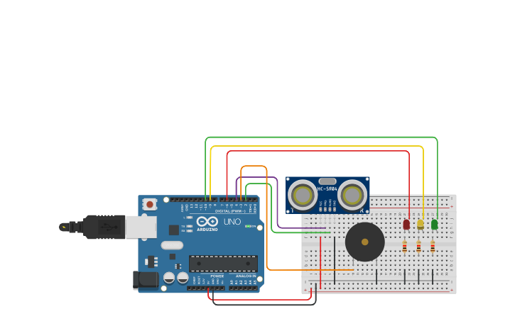 Circuit Design Social Distancing Tinkercad