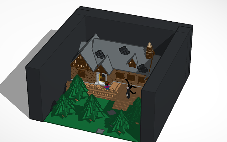 3D design The creepypasta house - Tinkercad