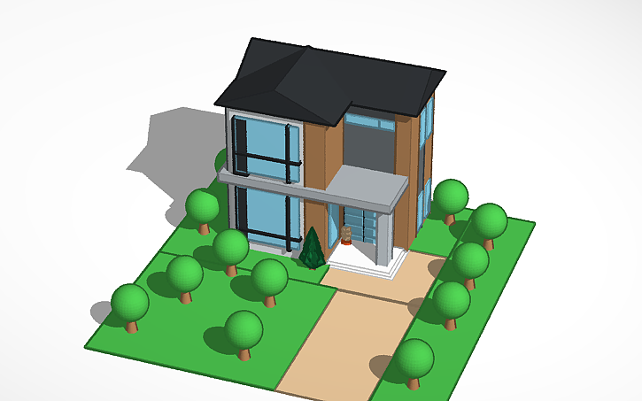 3D design Casa moderna - Tinkercad