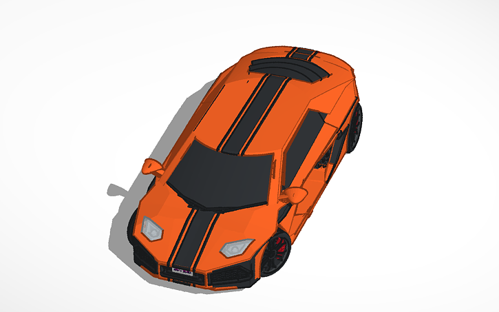 3D design Lamborghini Adventador - Tinkercad