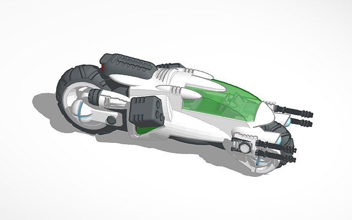 3D design PRB-X1A "Predator" Rocket Bike (Armed) - Tinkercad