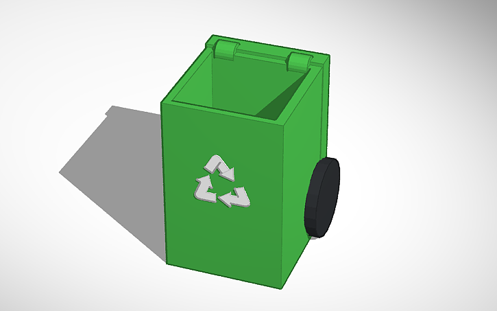 3d Design Garbage Bin Tinkercad