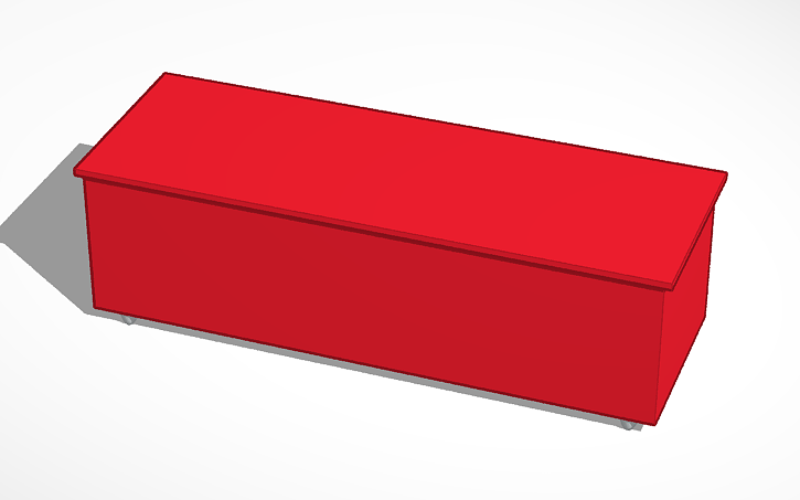 3d Design Bench With Storage Tinkercad