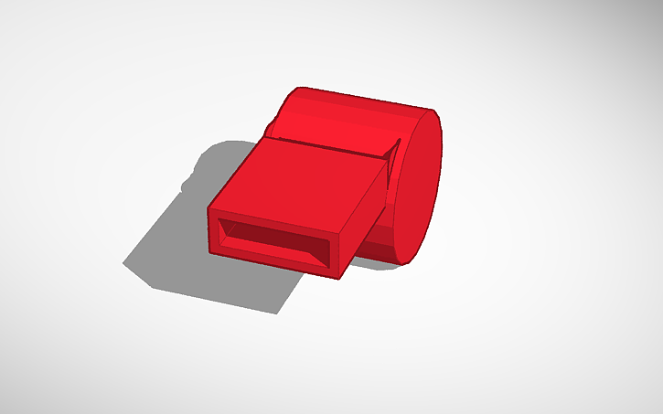 3D design wistle - Tinkercad