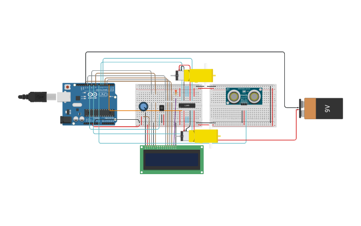 Circuit design CARRO A CONTROL REMOTO | Tinkercad