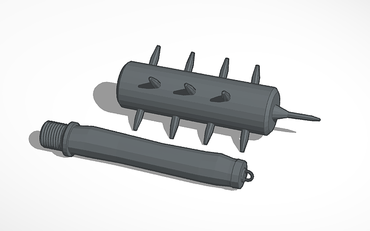 3D design Spiked Club | Tinkercad