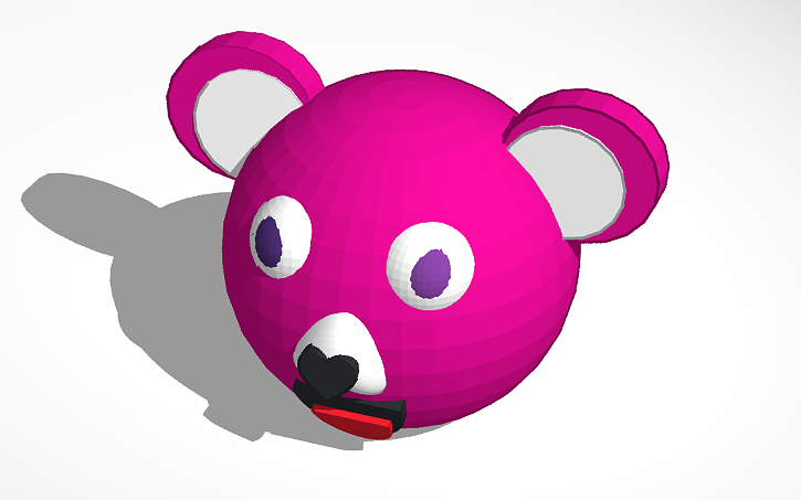3D design Cuddle team leader head - Tinkercad