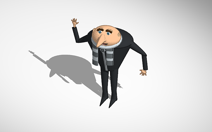 3D design GRU - Tinkercad