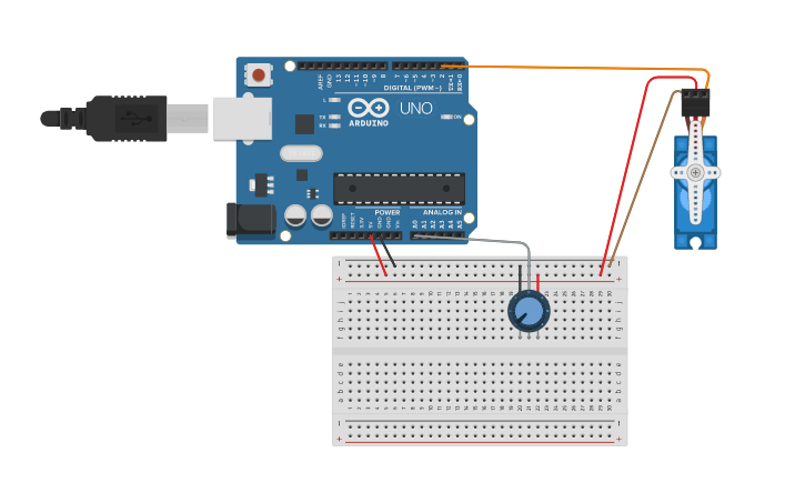 Circuit design 5à pràctica Arduino - Tinkercad