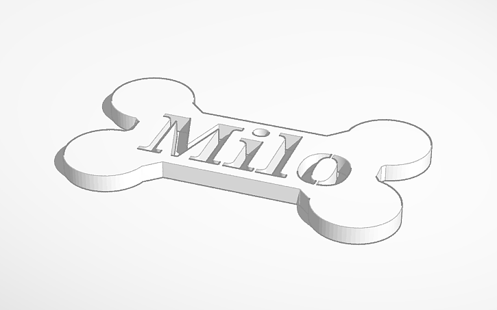 3D design Milo - Tinkercad