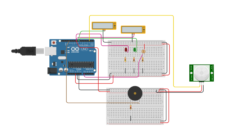 Circuit design LDR Experiment - Tinkercad