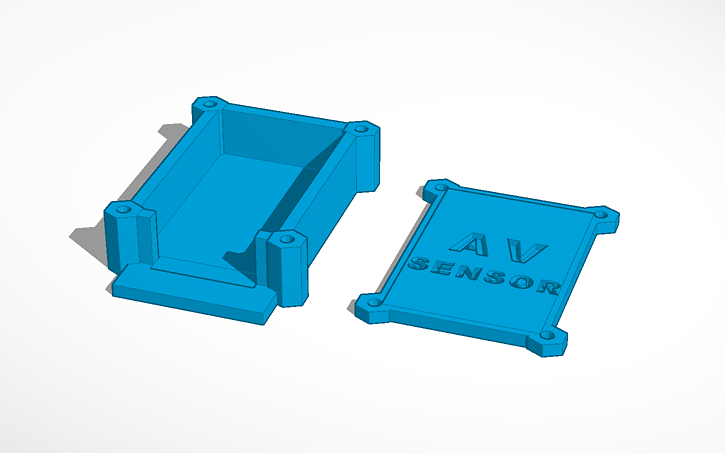 3D design Arduino Case - Ampermeter / Voltmeter Sensor - Tinkercad 3D design Arduino Case - Ampermeter / Voltmeter Sensor - Tinkercad