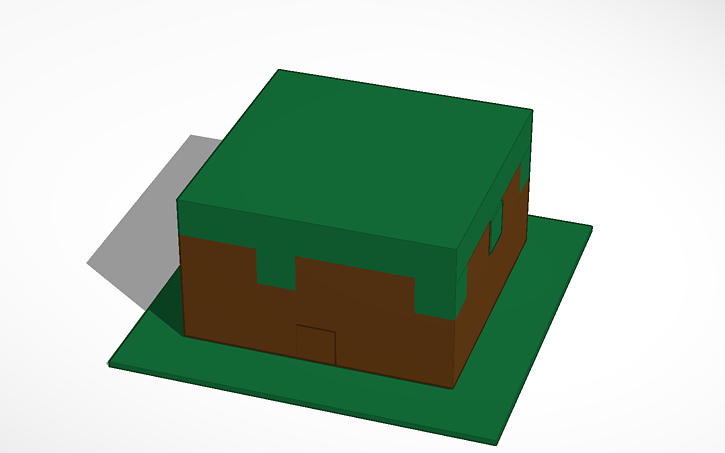 3D design MINECRAFT DIRT BLOCK | Tinkercad