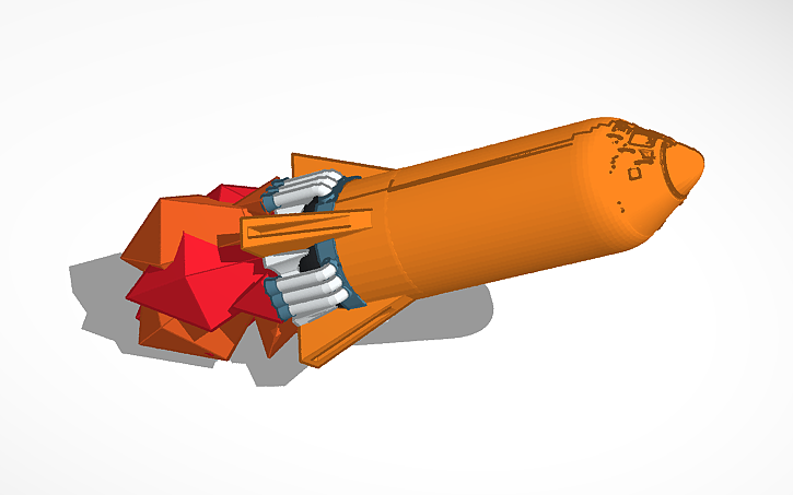 3D design roket from project NASA IN SPAСE - Tinkercad