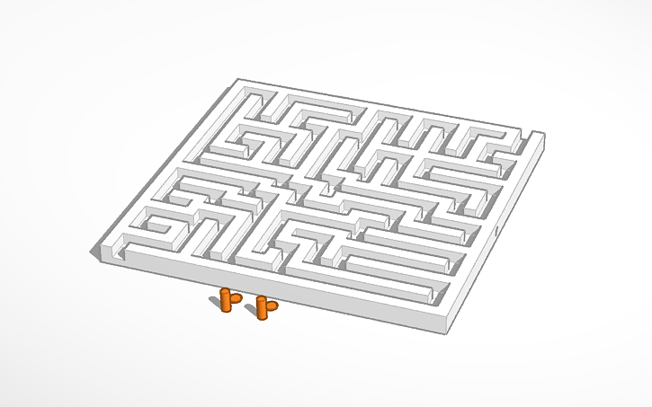 3D design maze - Tinkercad