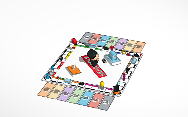 3D design Monopoly - Tinkercad