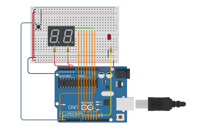 Circuit design real Timer (TEMPORIZADOR) - Tinkercad