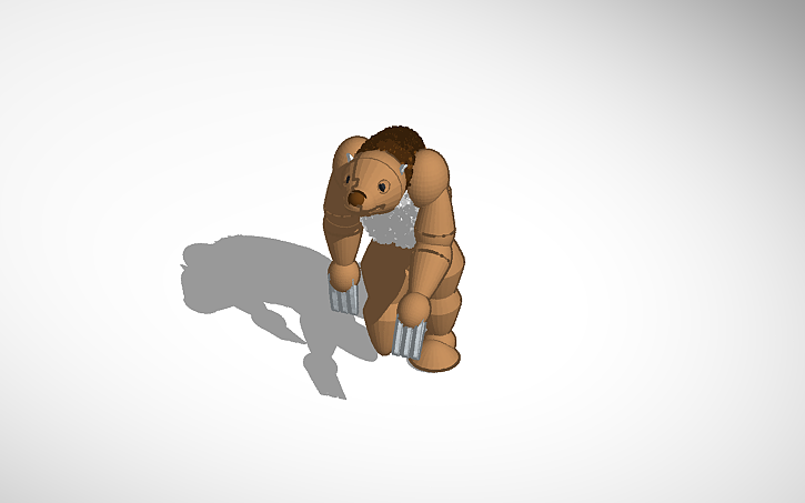 3D design Giant Ground Sloth - Tinkercad