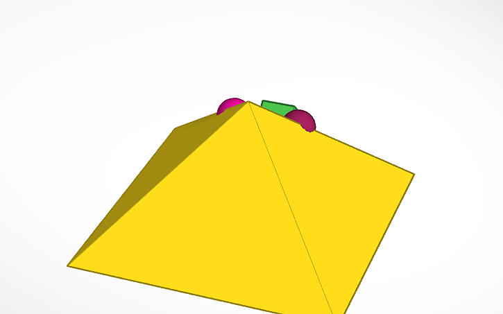 3D design pyramid face - Tinkercad