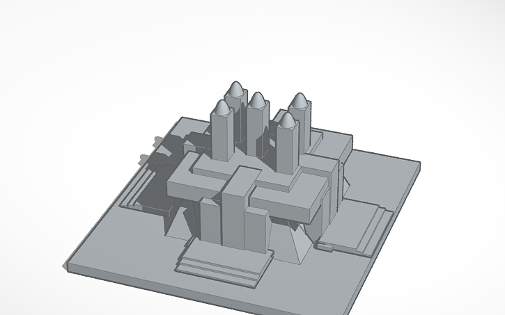 3D design Jedi Temple Improved With add ons Build #15 | Tinkercad