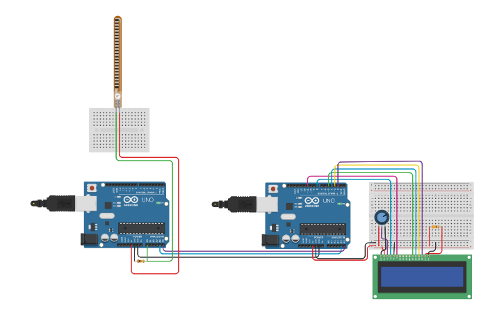 Circuit design Ângulo de torção de um sensor flexível - Tinkercad