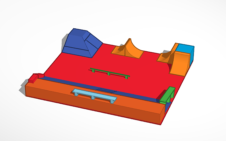 3D design skate park - Tinkercad