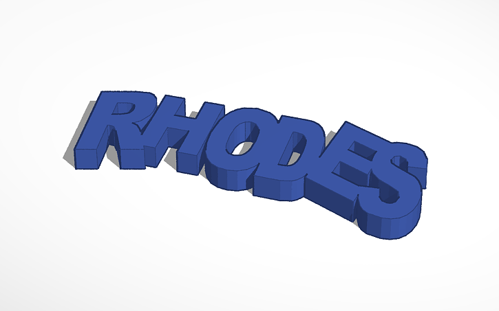 3D design RODOS LOGO | Tinkercad