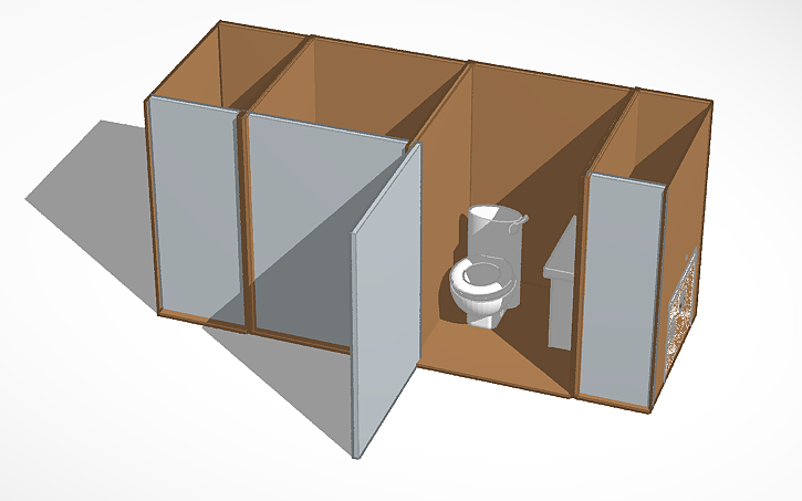 3D design Bathroom - Tinkercad