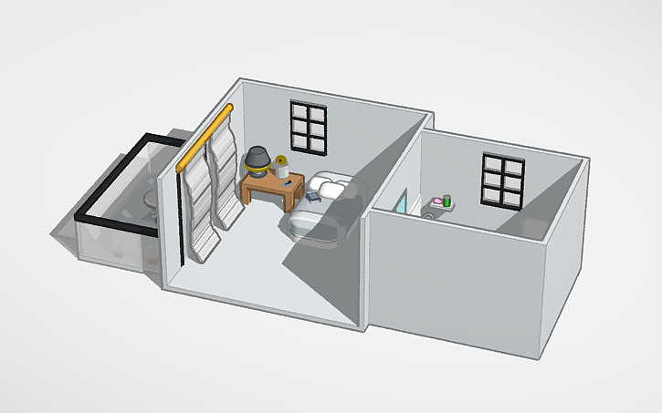 3D design Hotel room - Tinkercad