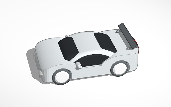 3D design SPORTS CAR - Tinkercad