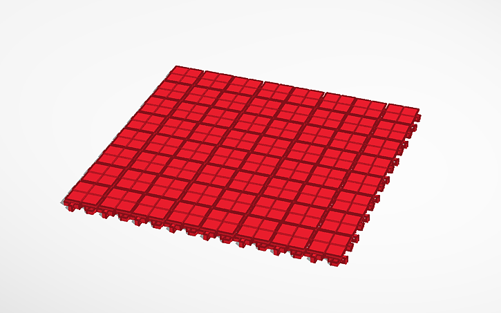 3D design 3D printable flexi mesh - Tinkercad