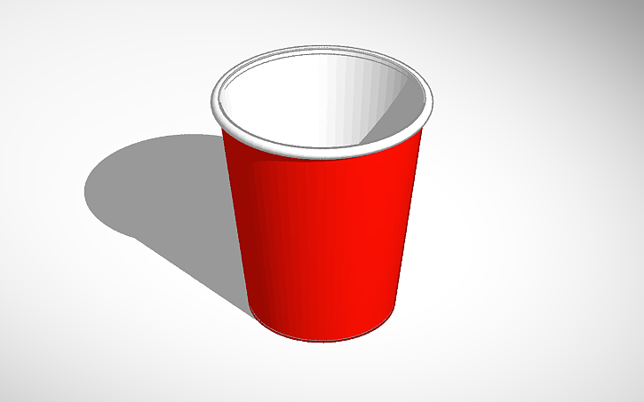 3D design Dixie Cup - Tinkercad