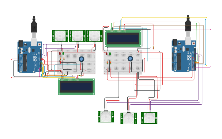 Circuit design proyecto Arduino arquitectura de computadores | Tinkercad