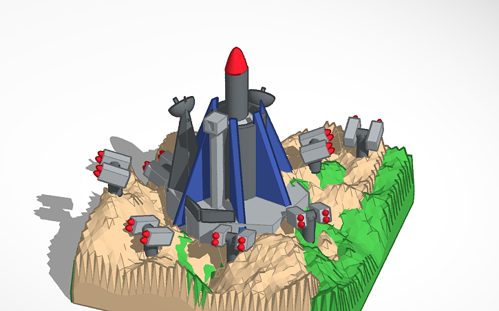 3D design nuke - Tinkercad