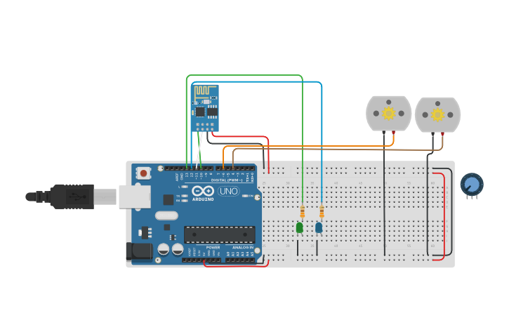 Circuit Design Ejemplo Bluetooth Tinkercad