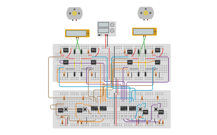 Circuit Design H Bridge Motor Driver Tinkercad