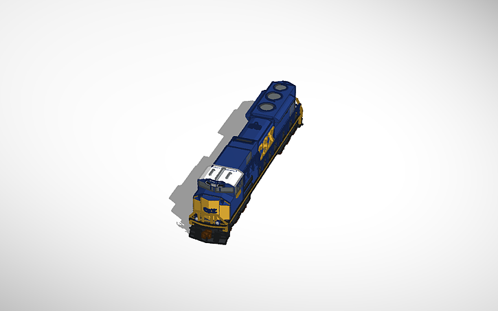 3D design CSX SD70ACe 4844 - Tinkercad