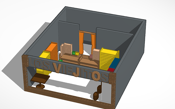 3D design Tienda "Los Viejtos" | Tinkercad