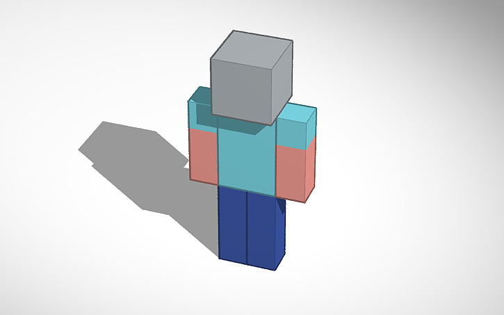 3D design Minecraft Character | Tinkercad