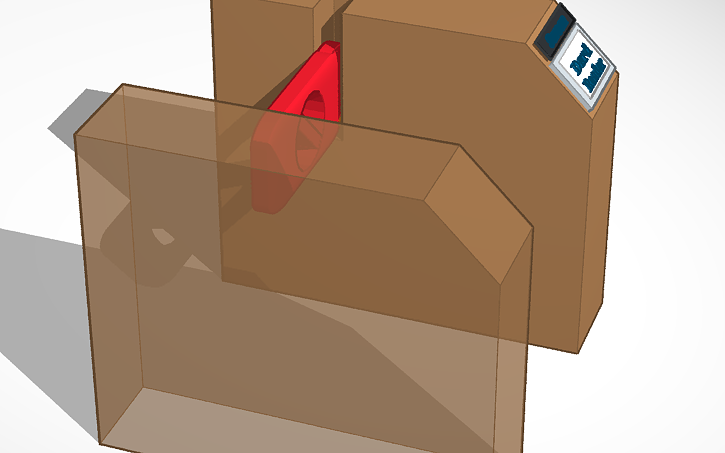 3D design auto door - Tinkercad