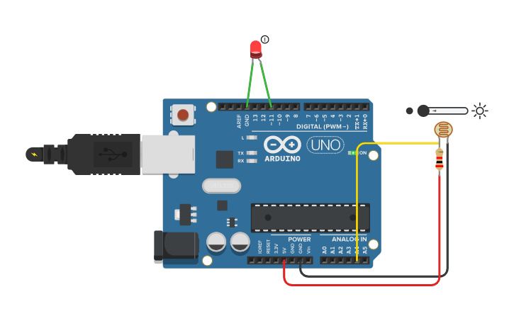 Circuit Design Ldr And Led Brightness Tinkercad